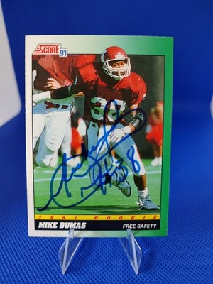 Mike Dumas Signed 1991 Score #314 Card Indiana Hoosiers Auto AU | eBay