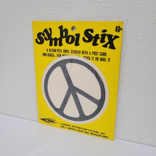 Vintage 70s Anti War Stickers Postcard Peace Symbol Stix NOS | eBay