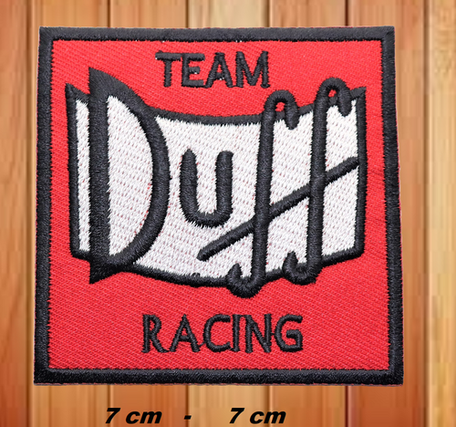 TEAM DUFF RACING SPORTS CAR PATCHES IRON OR SEW ON EMBROIDERED BADGE ...