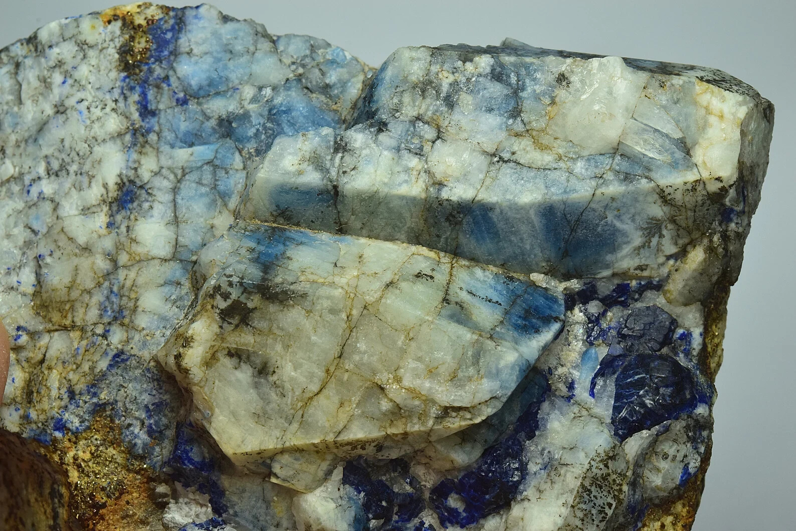 Fluorescent Afghanite Crystals w/ Lazurite Wernerite Scapolite On ...