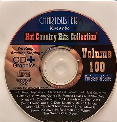 60100 COUNTRY CHARTBUSTER KARAOKE CDG DISC | eBay