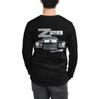 1971 Chevy Camaro Z28 z/28 Black Muscle Car Unisex Long Sleeve Tee | eBay
