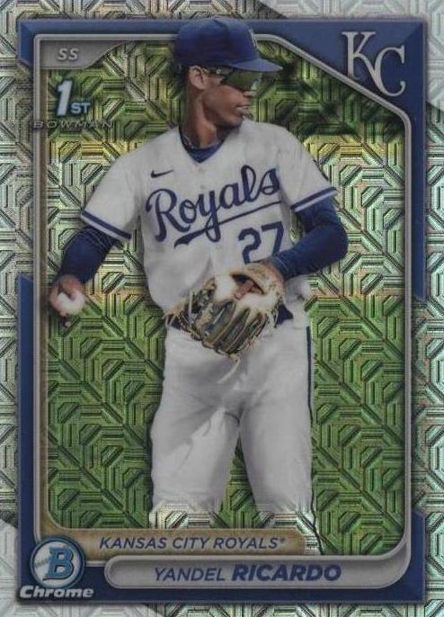 2024 Bowman Chrome - Prospects Yandel Ricardo #BCP-177 Mojo Refractor ...