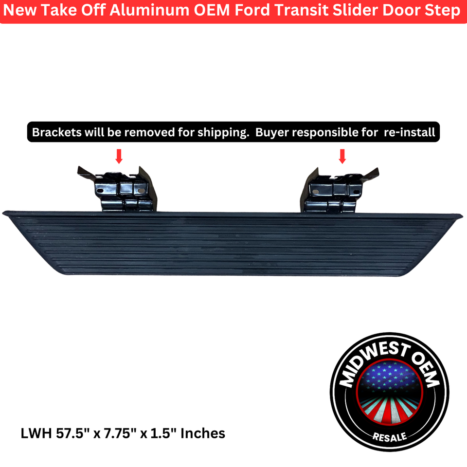 New OEM Ford Transit Take Off Slider Door Step (Aluminum) 2017-2024 | eBay