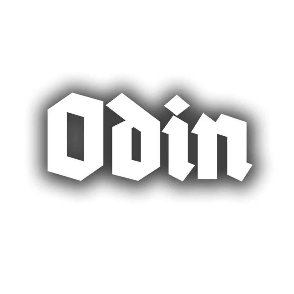 Aufkleber/Sticker Odin Namen Schriftzug Wikinger Germanen Gott 10x4cm ...