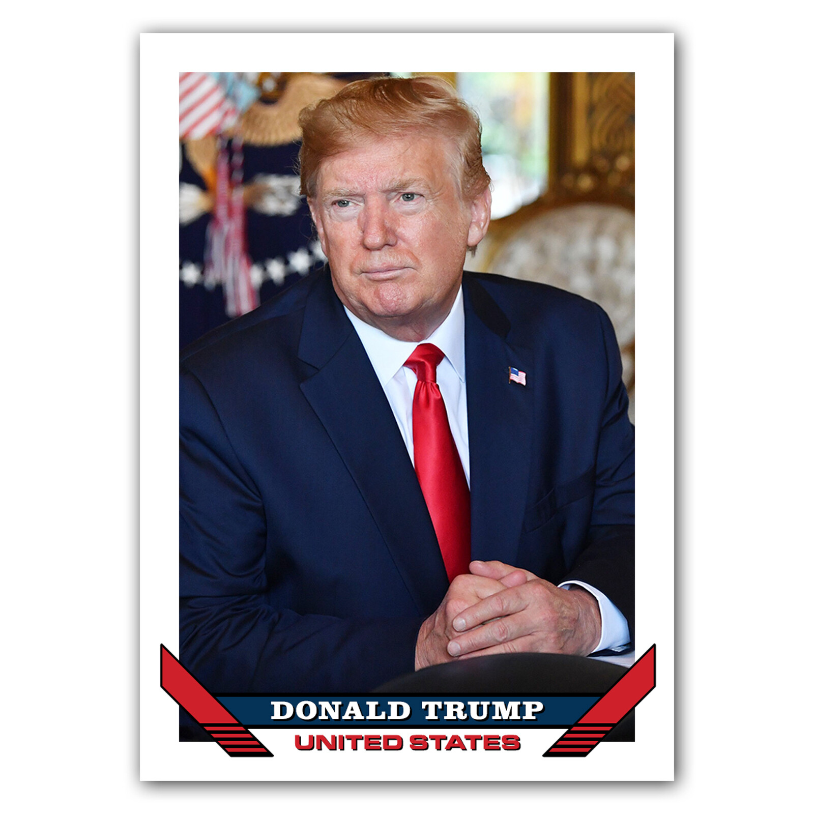 Donald Trump Novelty 1993 Style Presidential Baseball Card Premium ...