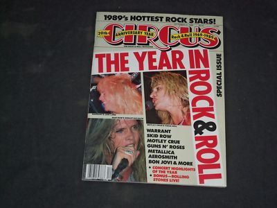 1989 DECEMBER 31 CIRCUS MAGAZINE - THE YEAR IN ROCK & ROLL - CW 1040 | eBay