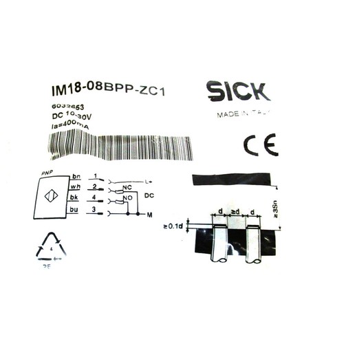 SICK IM18-08BPP-ZC1 Cylindrical thread design ,PNP,New | eBay