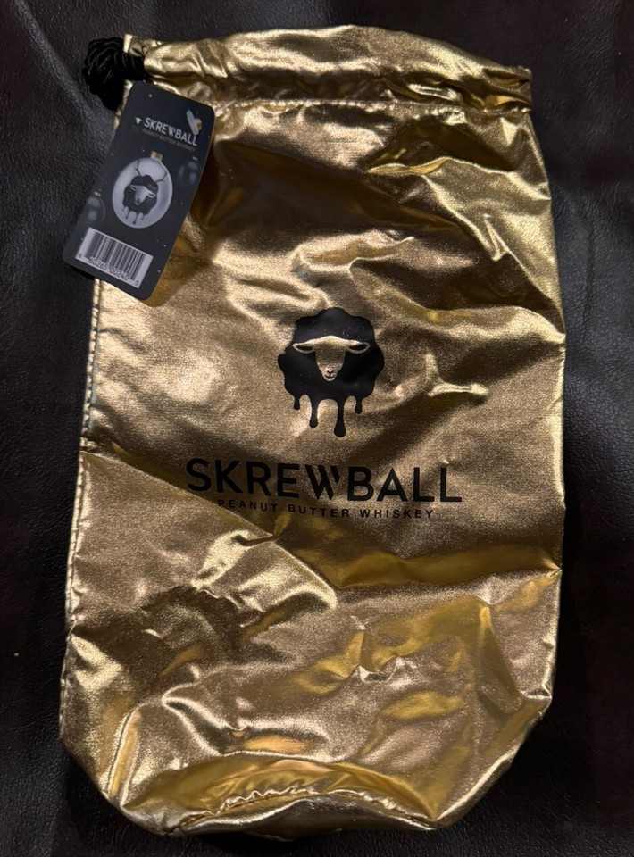 Skrewball Peanut Butter Whiskey, Gold Shimmer, Bottle Gift Bags (set Of ...