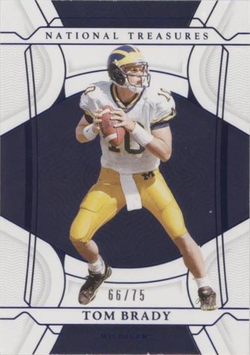 2022 Panini National Treasures Collegiate - Tom Brady #35 Blue /75 for ...
