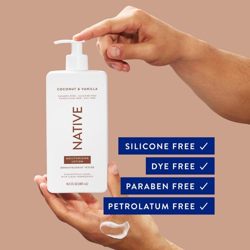 Native Body Lotion Contains Naturally Derived Plant-Based Moisturizers ...