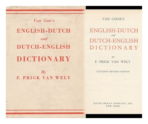 Prick Van Wely , F.Edition Goor's English-Dutch Und Dutch-English ...