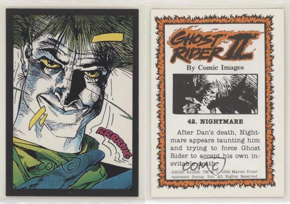1992 Comic Images Marvel Ghost Rider II Nightmare #42 1z4 | eBay