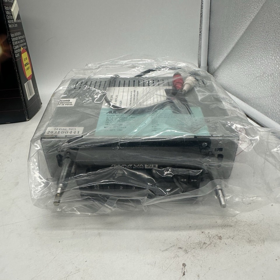 Vintage Audiovox AV-958 Car Stereo AM/FM MPX w/ Auto Reverse & Cassette ...