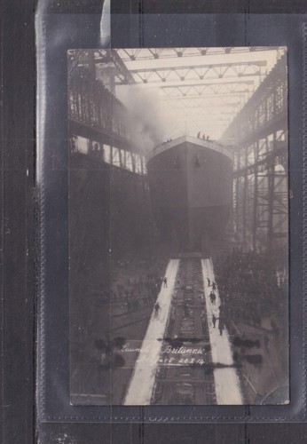 GREAT BRITAIN, " HMHS BRITTANIC ", LAUNCHING, 1914 ppc., used. | eBay ...