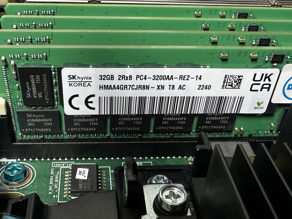 Dell Hynix 1x 32GB PC4 2Rx8 3200 RDIMM Sever Memory Ram DDR4 ...
