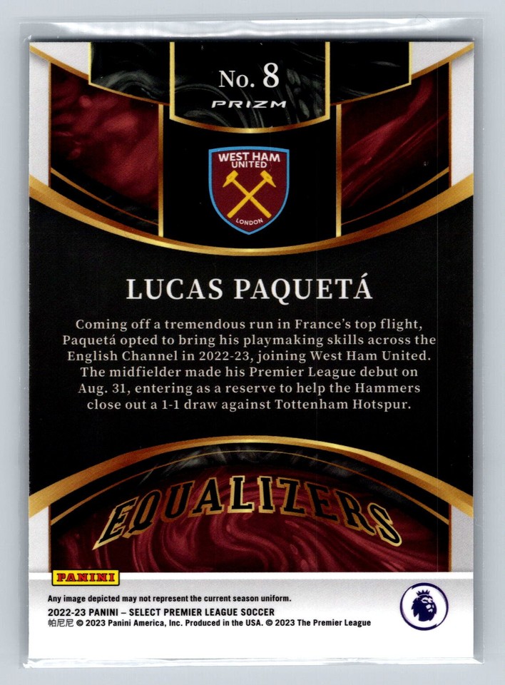 2022-23 Panini Select EPL Equalizers #8 Lucas Paqueta Insert Prizm | eBay
