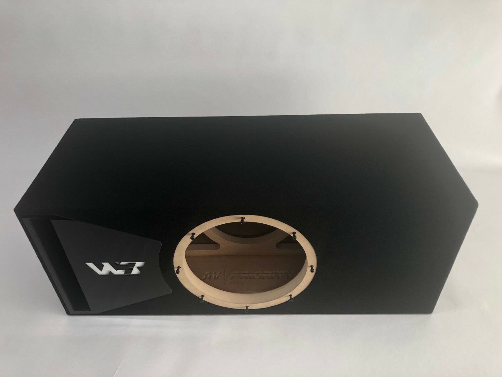 JL Audio 10W3v3-2 ported sub box, SPECIAL EDITION with black plexi port ...