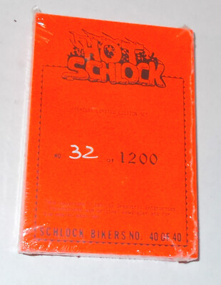 HOT SCHLOCK BIKERS movie poster ad art COMPLETE 40 CARD SET LIMITED ED ...
