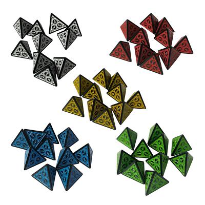 10x4 Sided Game Dice, Polyhedral Dice Set, RPG Board Game, Multi-Sided ...