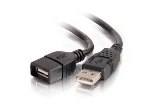 C2G 52107 2M USB 2.0 A MALE TO A FEMALE EXTENSION CABLE - BLACK (6.6FT ...