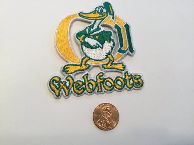 University of Oregon Ducks 3 Embroidered Iron on Patch Vintage for sale online | eBay