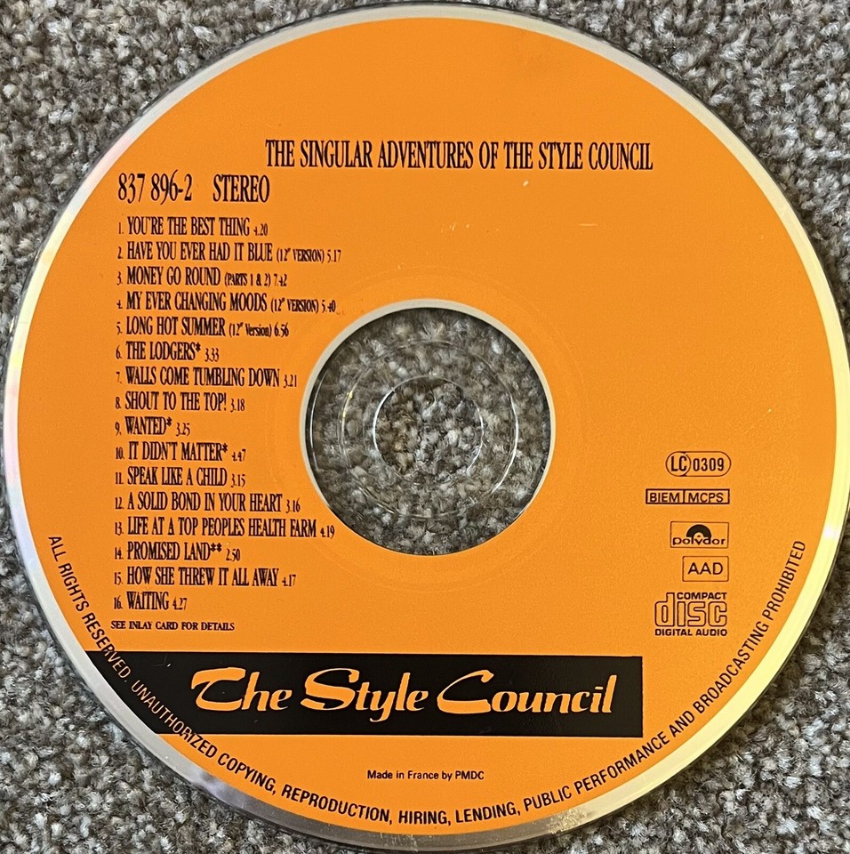 Style Council - The Singular Adventures of the Style Council - 16 ...