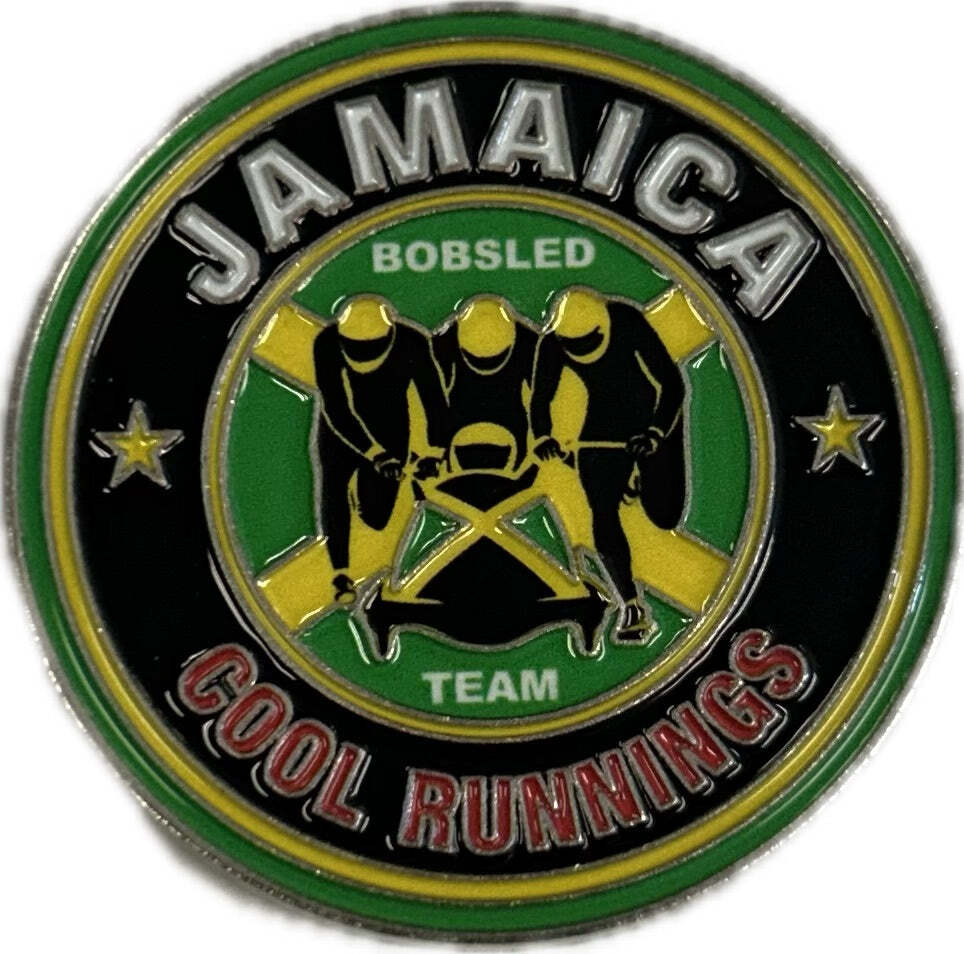 Cool Runnings Movie Jamaica Bobsled Official Round Logo Collectors Pin ...