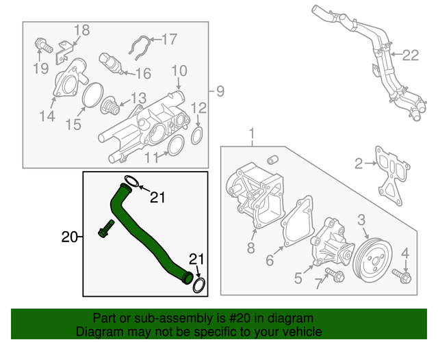 Kia 254602G201 Genuine OEM Water Inlet Pipe for sale online | eBay