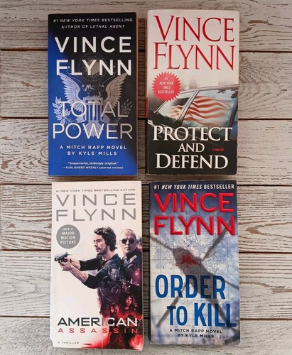 Vince Flynn 4 Book Lot Mitch Rapp series, Assassin, Total Power, Order ...