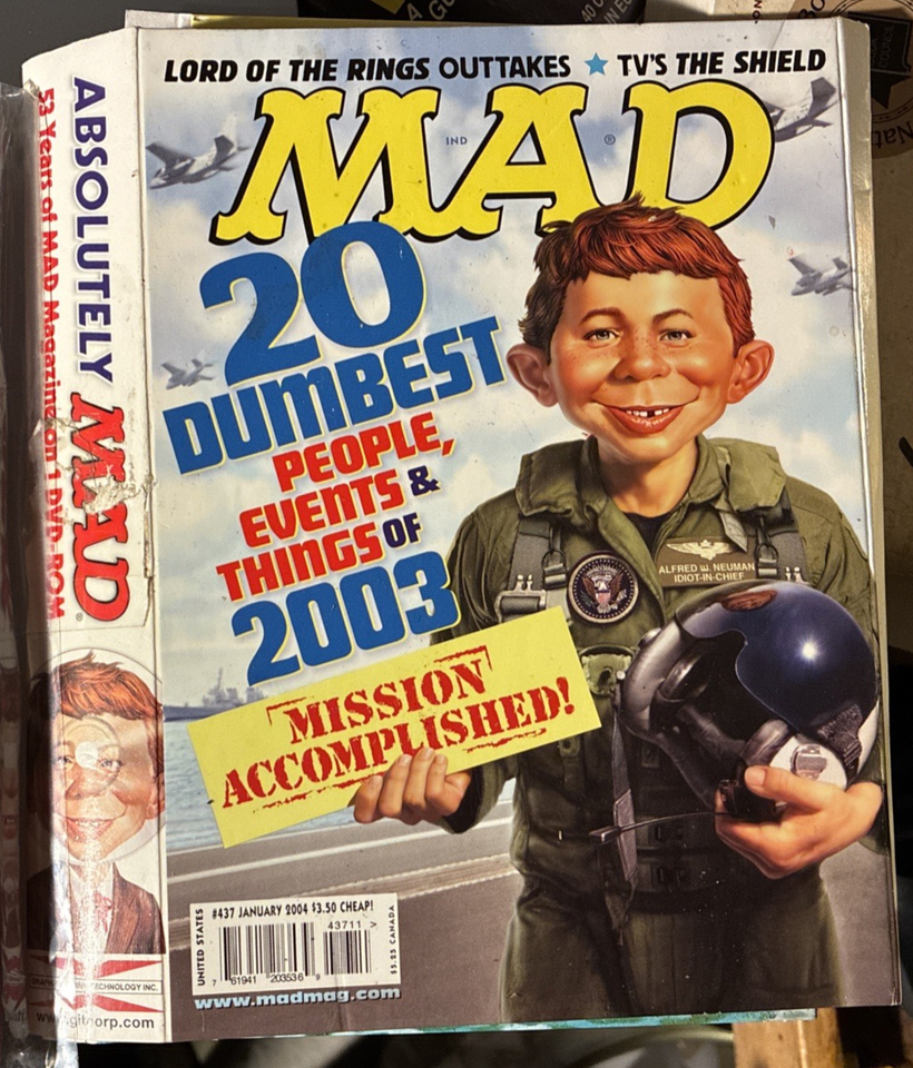 Lot 3: Vintage MAD Magazine 350 1996-Bedside Mad,& Absolutely MAD DVD ...