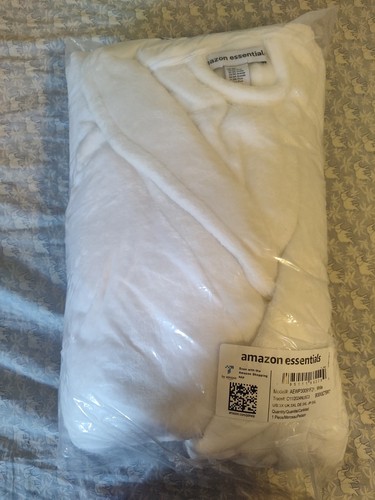 Amazon Essentials Men's Lightweight Waffle Bathrobe White new 3xl | eBay