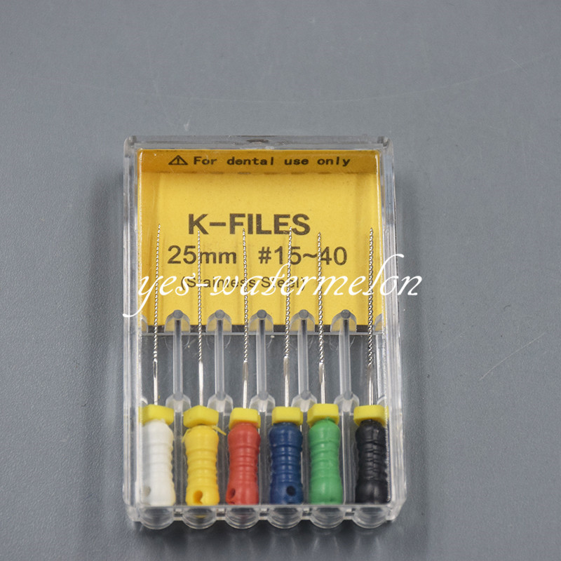 1x Dental Endodontic K-files #15-40# For Endo Root Canal Hand Use File ...