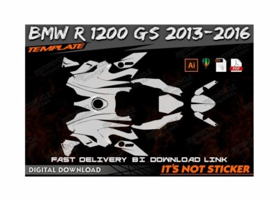 BMW R 1200 GS 2013-2016 Template vector EPS-PDF-CDR format | eBay