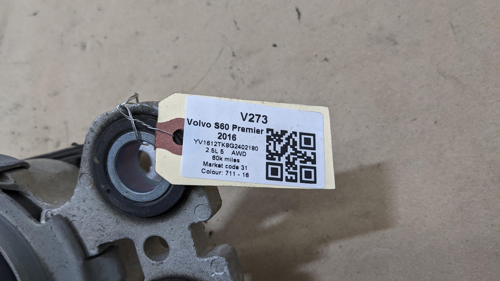 Left Front Engine Mount Bracket 31316875 Volvo S60 2016 2.5L AWD 2011 ...