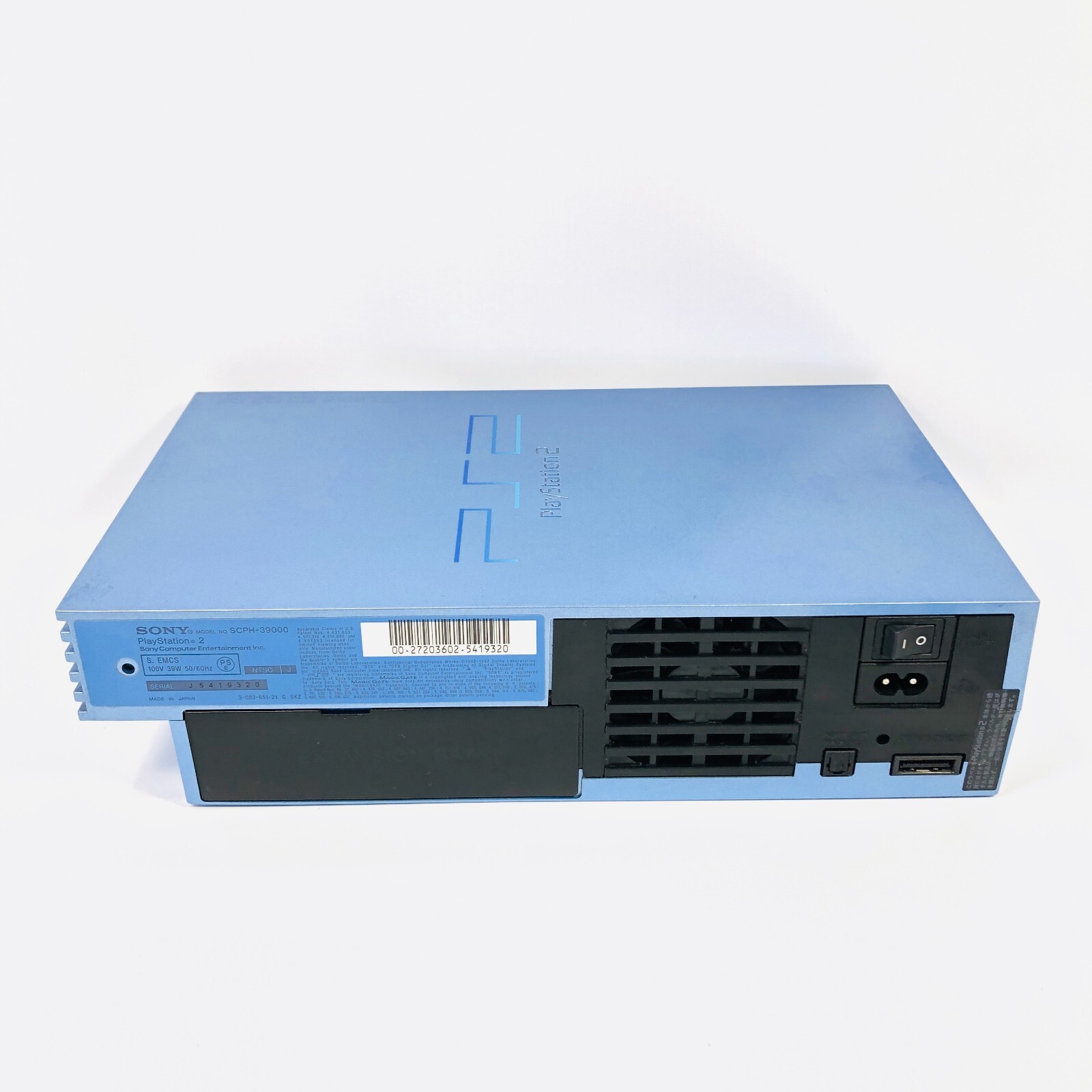 Sony PlayStation 2 PS2 Aqua Blue Console only SCPH 39000 AQ NTSC-J ...