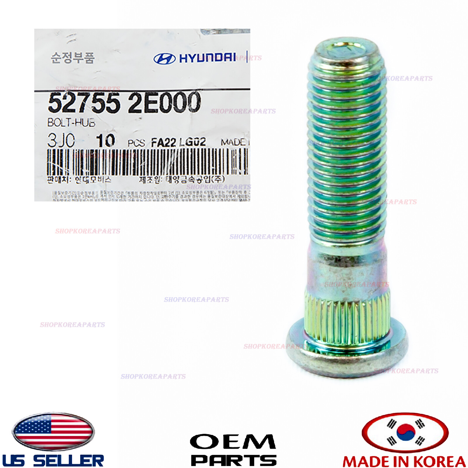 Genuine Hyundai Kia Wheel Stud ⭐OEM⭐ Hub Bolt *See compatibility ...