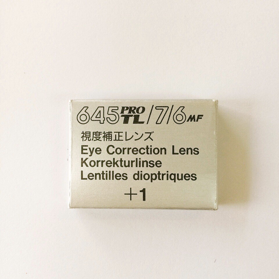 Mamiya 645 PROTL /7 /6MF Eye Correction Lens +1.0 Diopter eyepiece ...