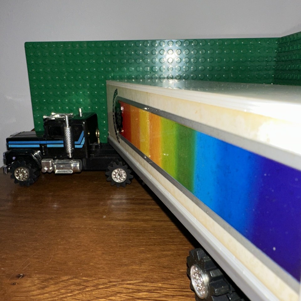 SCHAPER STOMPER 4X4 ROAD KINGS BLACK MACK/W/BLUE STRIPES SEMI TRUCK ...