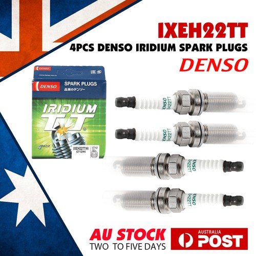 4 X GENUINE OEM DENSO IRIDIUM SPARK PLUGS IXEH22TT FOR MAZDA 3 BL SP20 ...