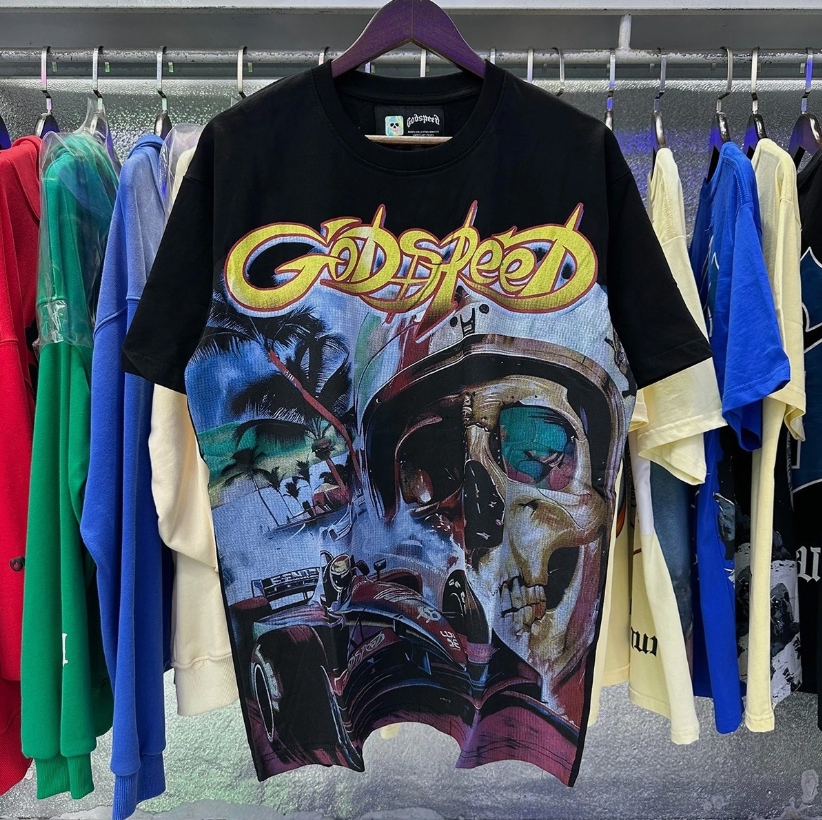 NEW Mens Godspeed Short Sleeve Rock Style Pure Cotton T-Shirt Size S-XL ...