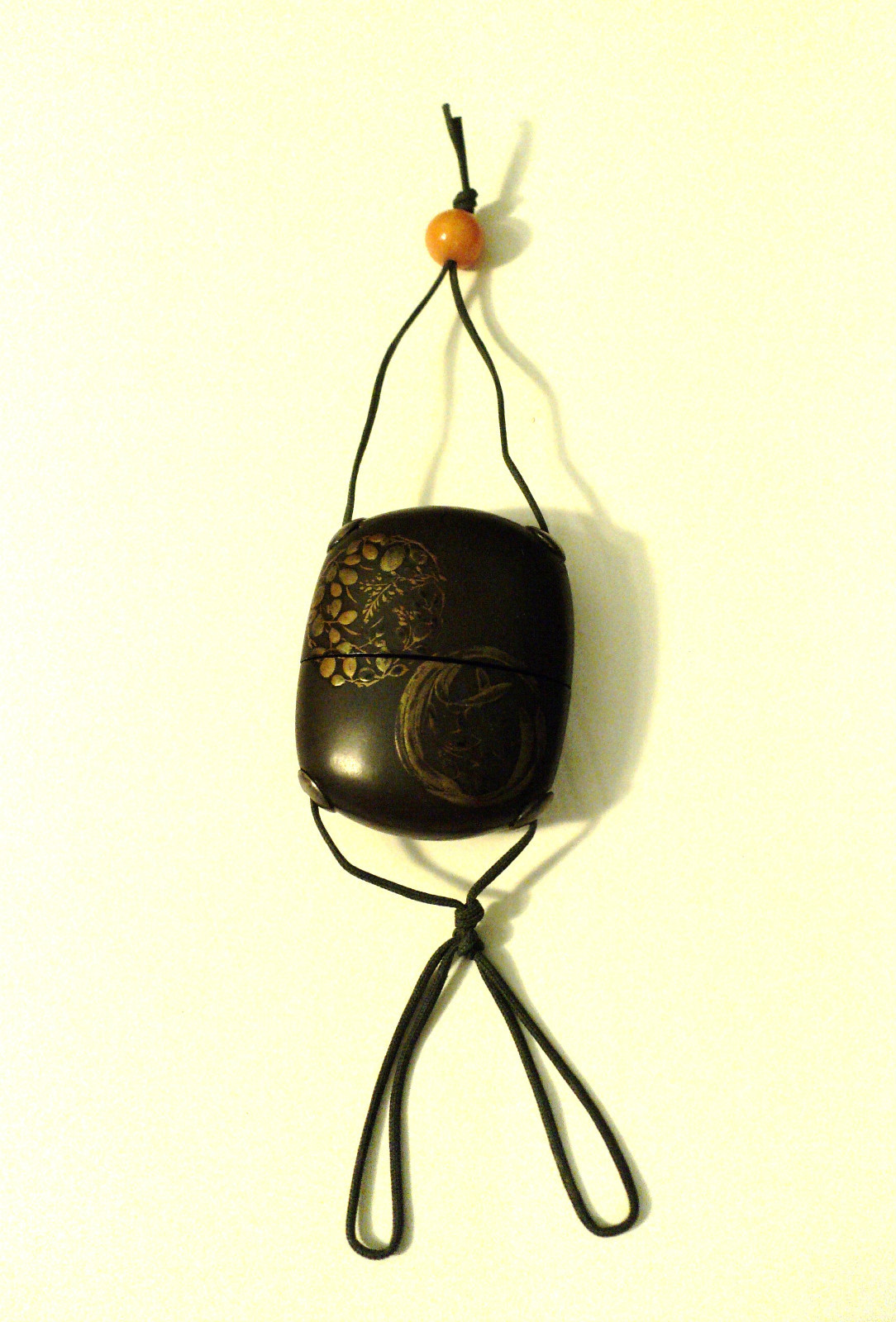 RARE 19th C. JAPANESE LACQUER GILT DECORATED MINIATURE INRO | eBay