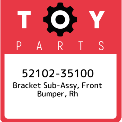 52102-35100 Toyota Soporte sub-Assy, parachoques delantero, RH ...