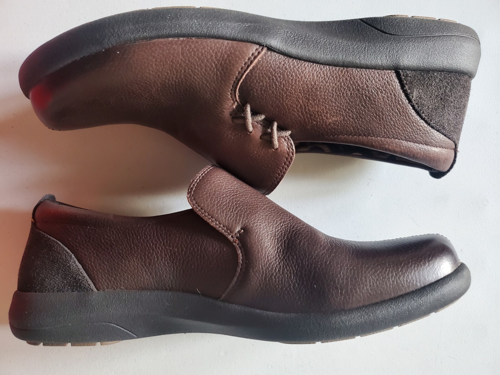 ABEO Women's EASTBOURNE NWD Leather Orthotic Friendly Shoe Dark Brown ...