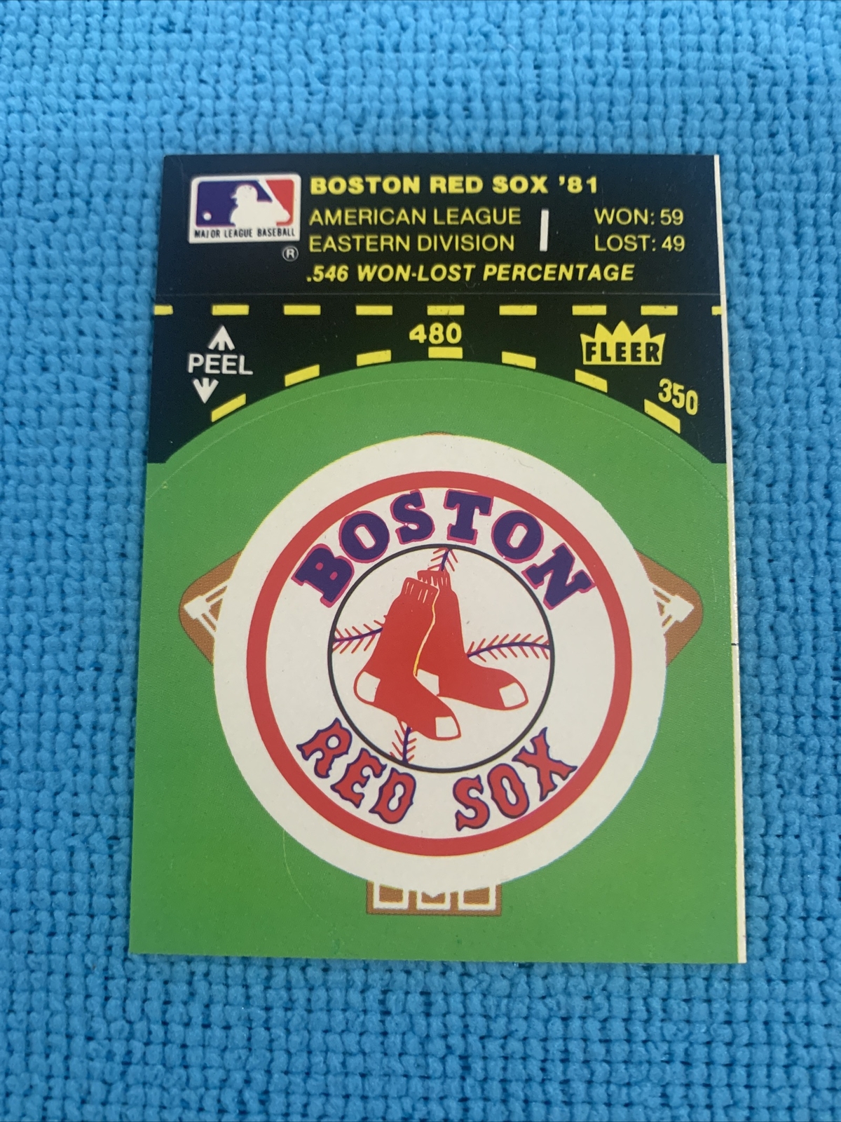 1982 fleer baseball Boston Red Sox sticker | eBay