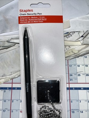 Staples Anchor Counter Top Pen Medium Point Black 31587 | eBay