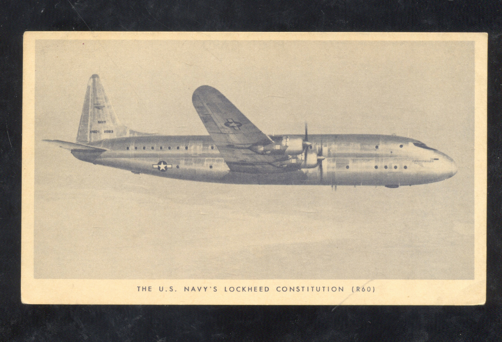 U.S. NAVY LOCKHEED CONSTITUTION R60 BOMBER AIRPLANE VINTAGE POSTCARD | eBay