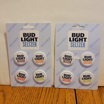 Bud Light Seltzer button Pin Lot Lemon Lime Black Cherry Strawberry ...