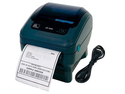 Zebra ZP505 Portable Direct Thermal Label Printer Dispenser USB Serial ...