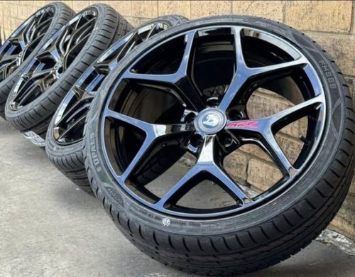 4X NEW HOLDEN 20" GLOSS BLACK STAGGERED VF VE GTSR WHEELS & TYRES RED ...